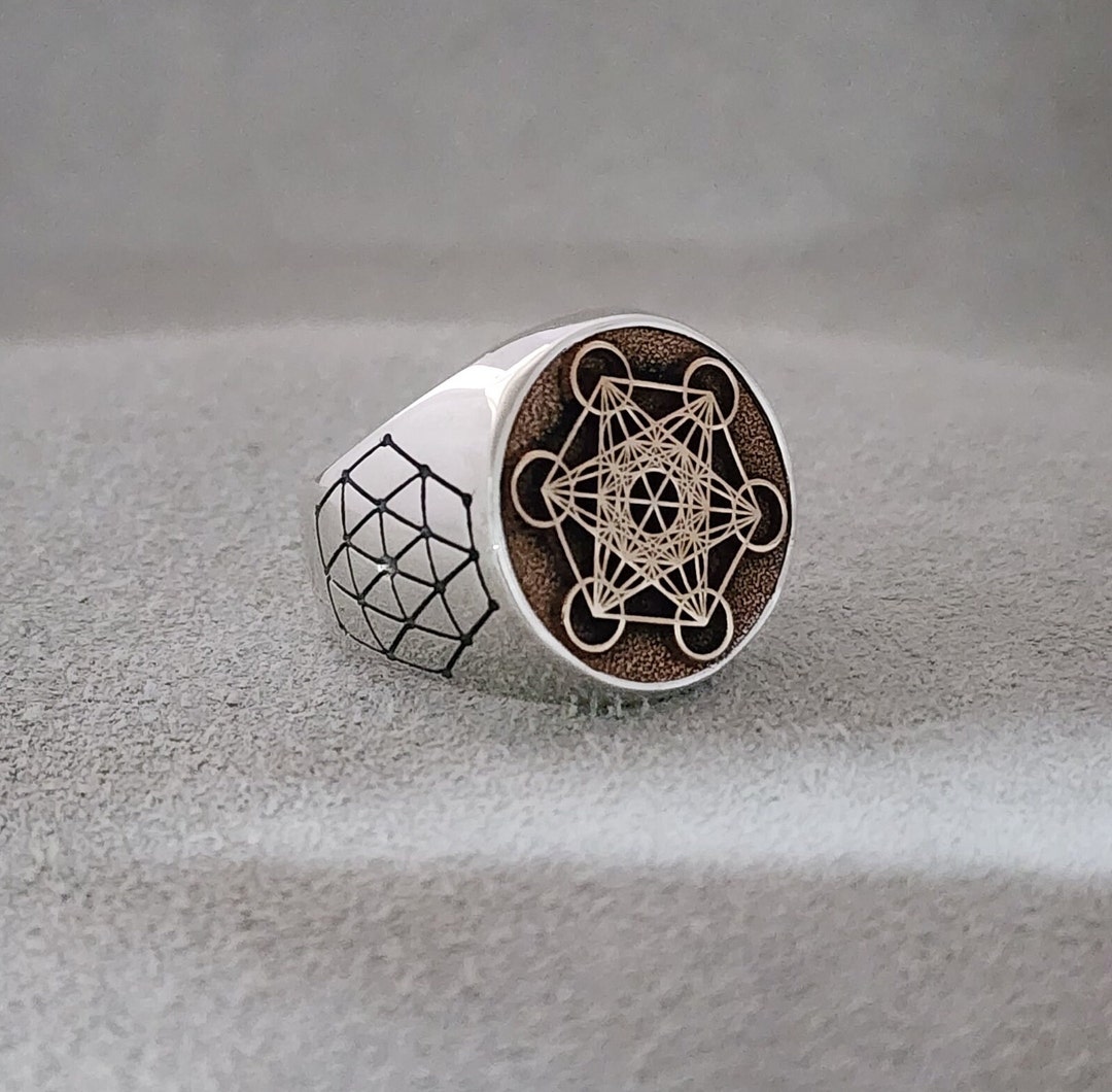 Sterling Silver Archangel Metatron Ring Witchcraft Amulet Alchemy ...