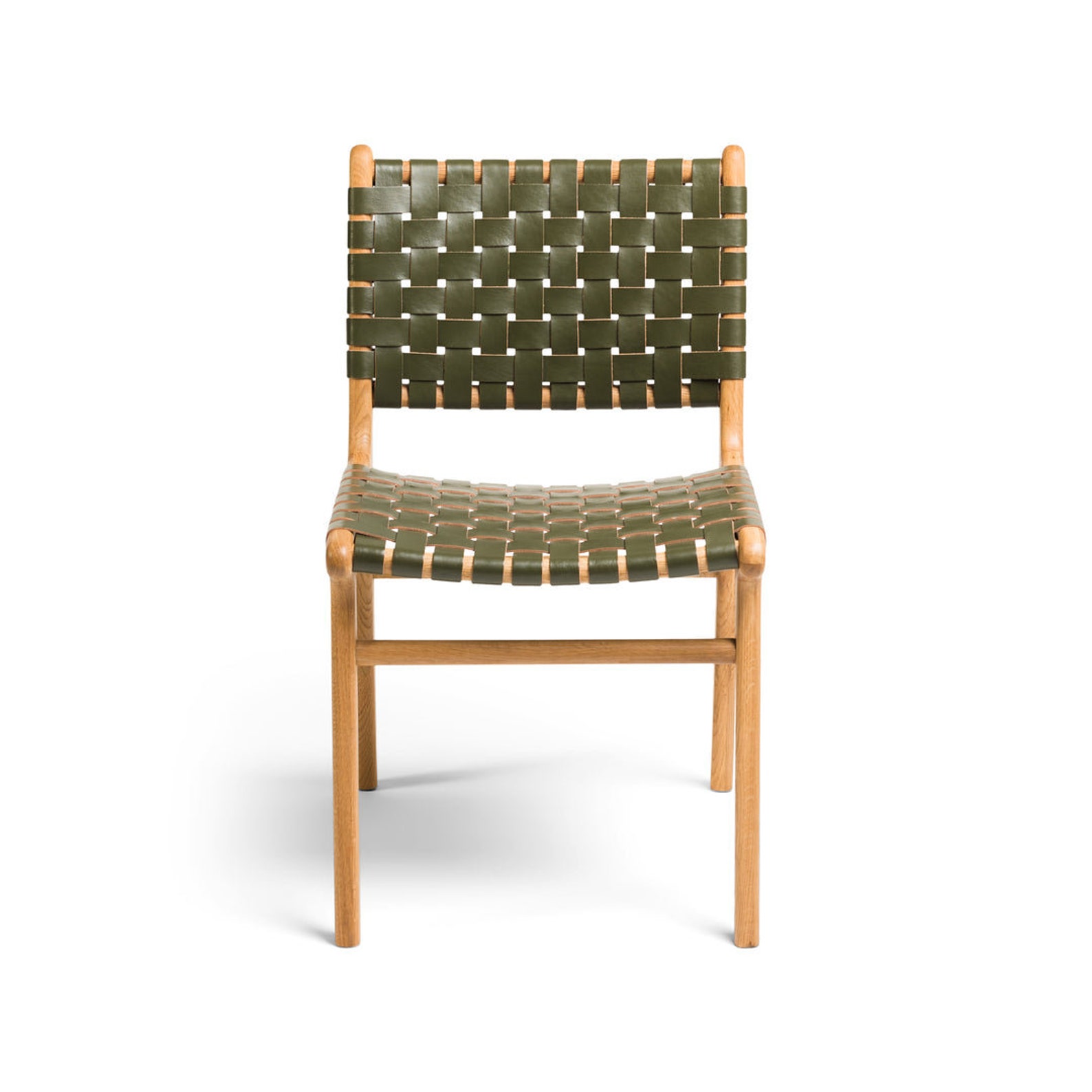 Tanner Woven Leather Dining Chair - Etsy
