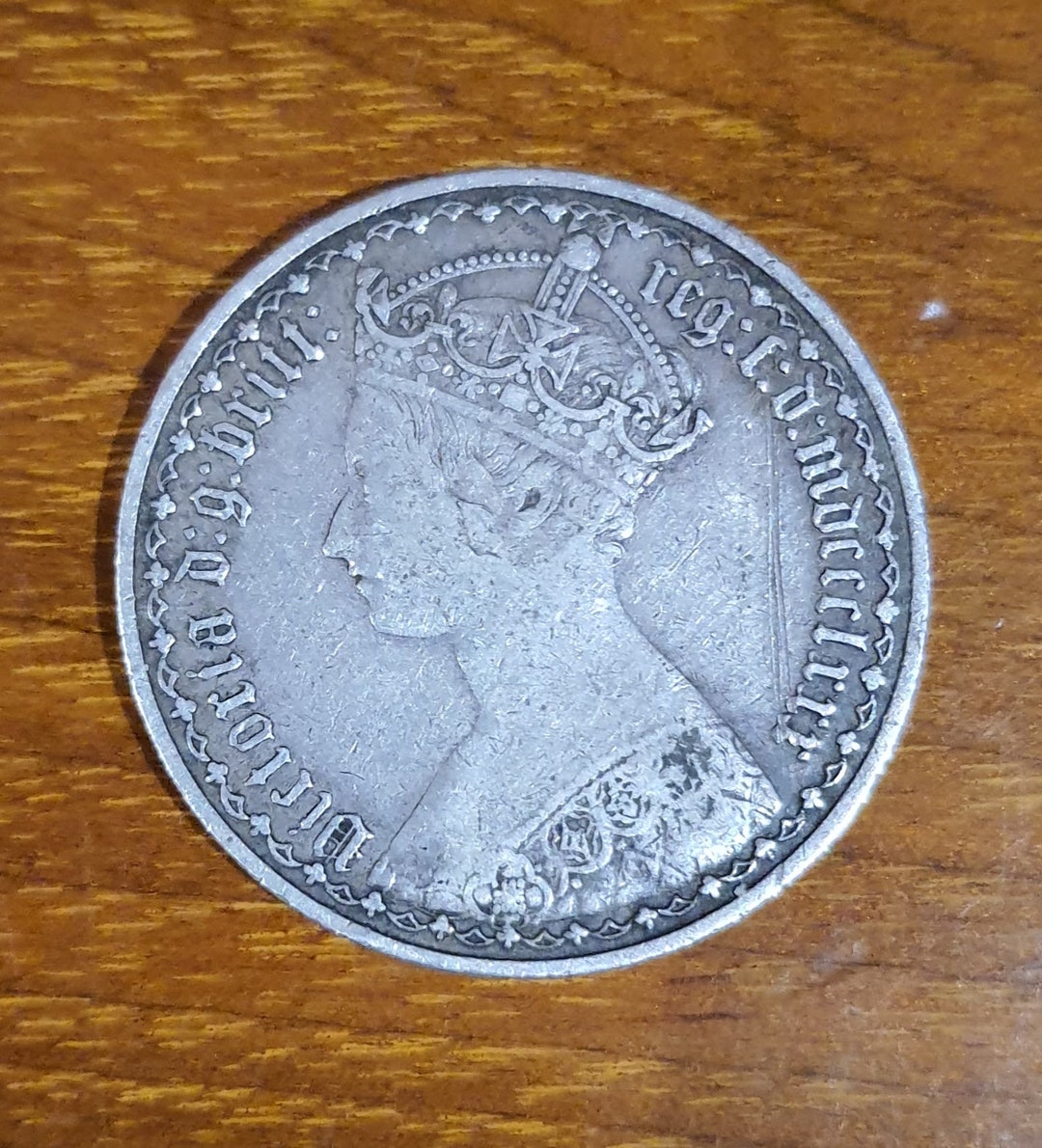 Silver Victoria Gothic Florin 1871 EF - Etsy UK