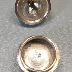 20th Century Silver Plated Pounce Pot - Etsy UK