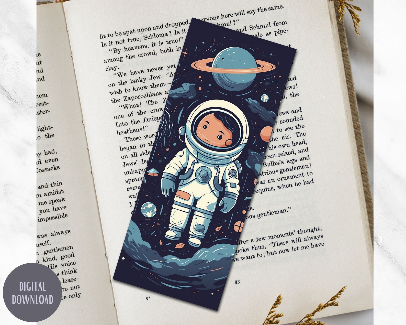 Little Space Explorer Bookmarks, Cute Cartoon Boy in Space, Bookmarks ...