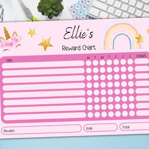 Reward Chart for Kids, Kids Chores, Kids Chore Chart, Responsibility ...