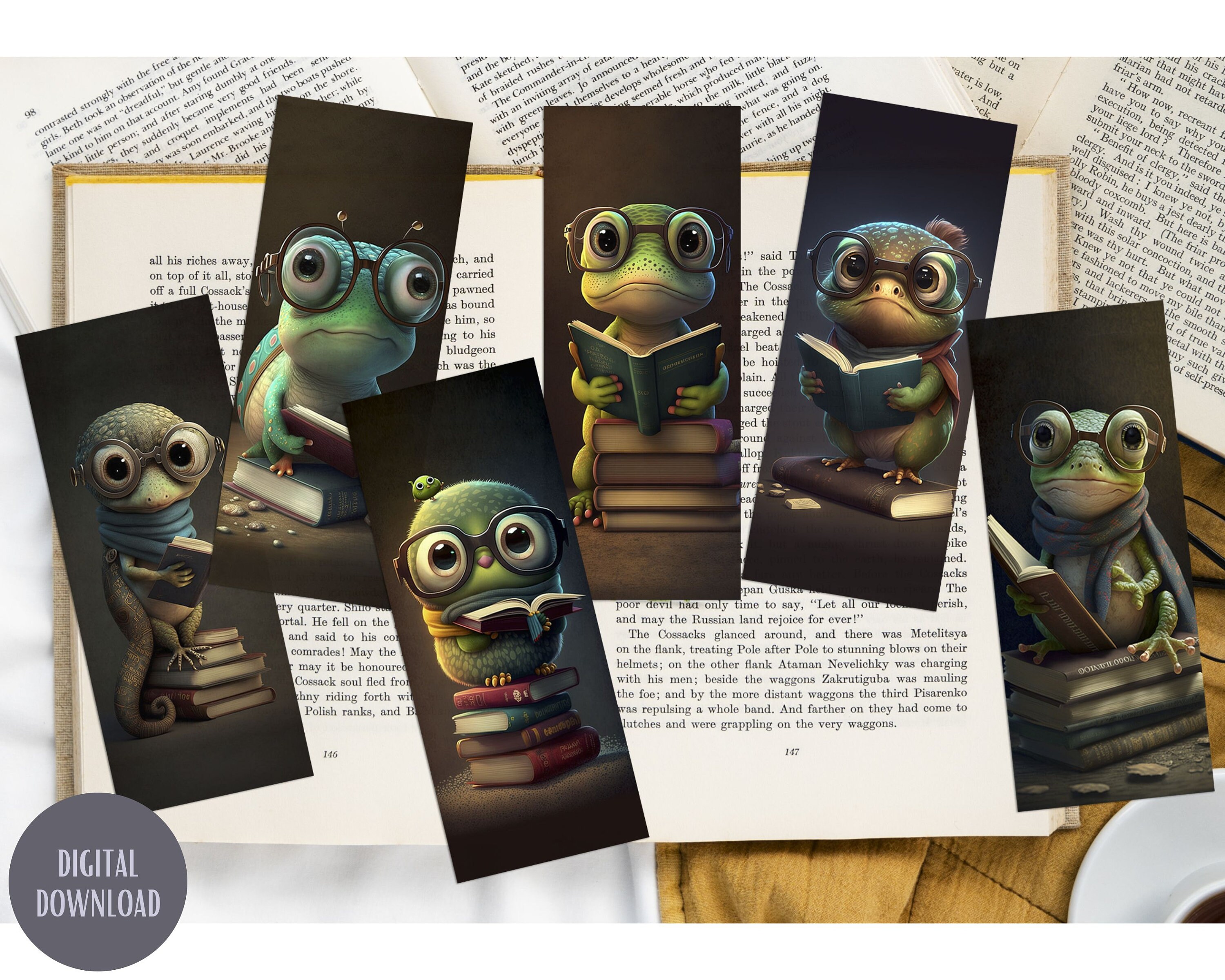 Little Critters Bookworm Bookmarks, Cute Cartoon Bugs Reading Books ...