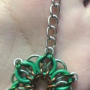 Celtic Flower Chainmaille Keychains - Etsy
