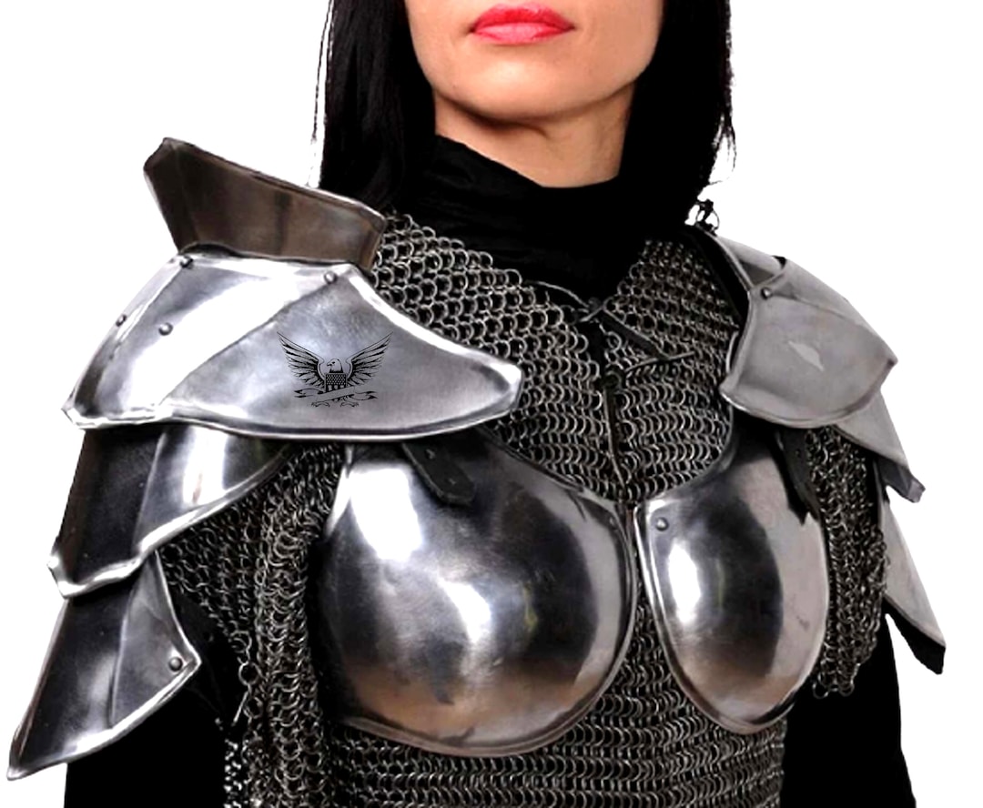 Medieval Worrior Female Pauldrons and Bra Armor Fantasy - Etsy