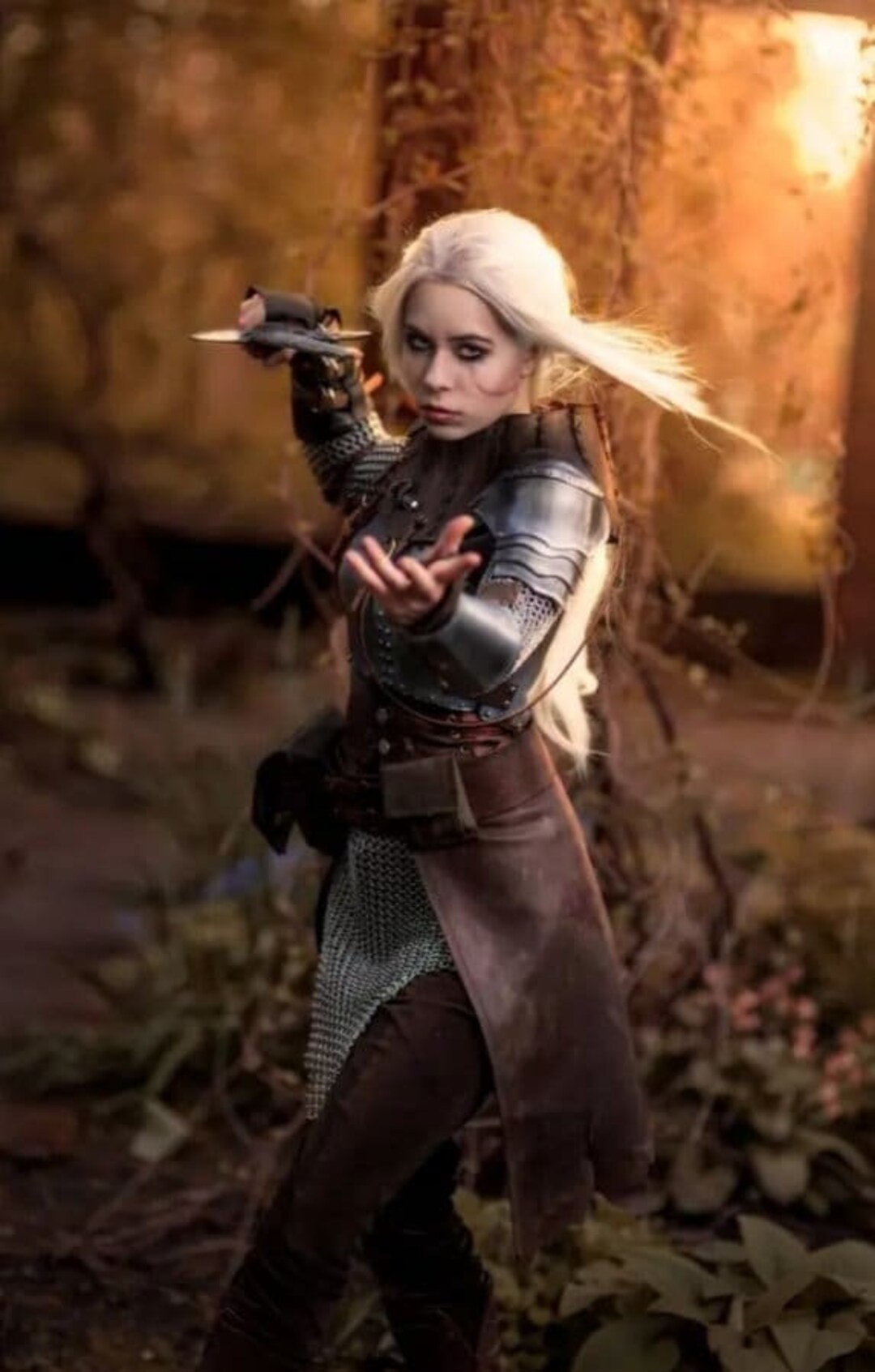 Antique Ciri Medieval Armor Fantasy Warrior Witcher 3 Hunters Ciri ...