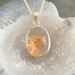 Oval Shaped High Quality Garden Quartz Pendant With Sterling Silver ...