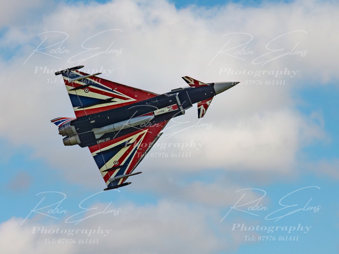 Typhoon Jet With Union Jack Livery - Etsy