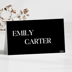 Black Modern Minimalistic Wedding Reservation Card Editable Template ...