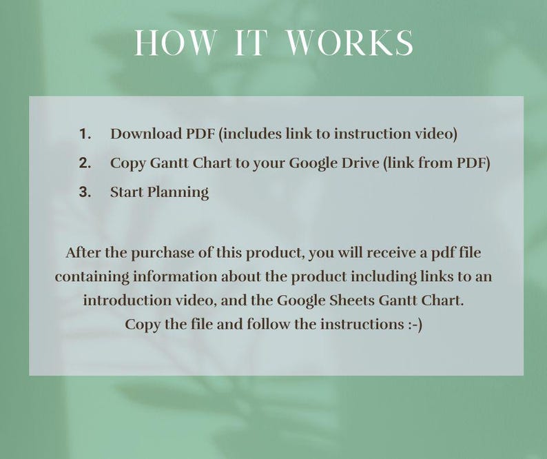 Google Sheets Gantt Chart Template: Project Planner & Timeline (digital ...