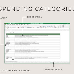 Excel Budget Template, Expense Tracker for Excel, Monthly Budget and ...