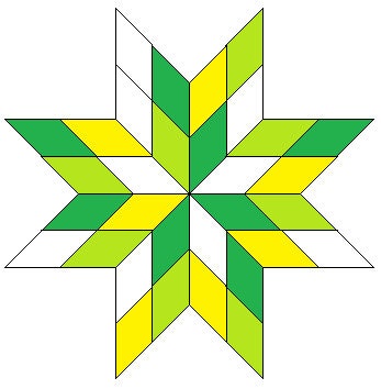 Barn Quilt Star Design SVG - Etsy