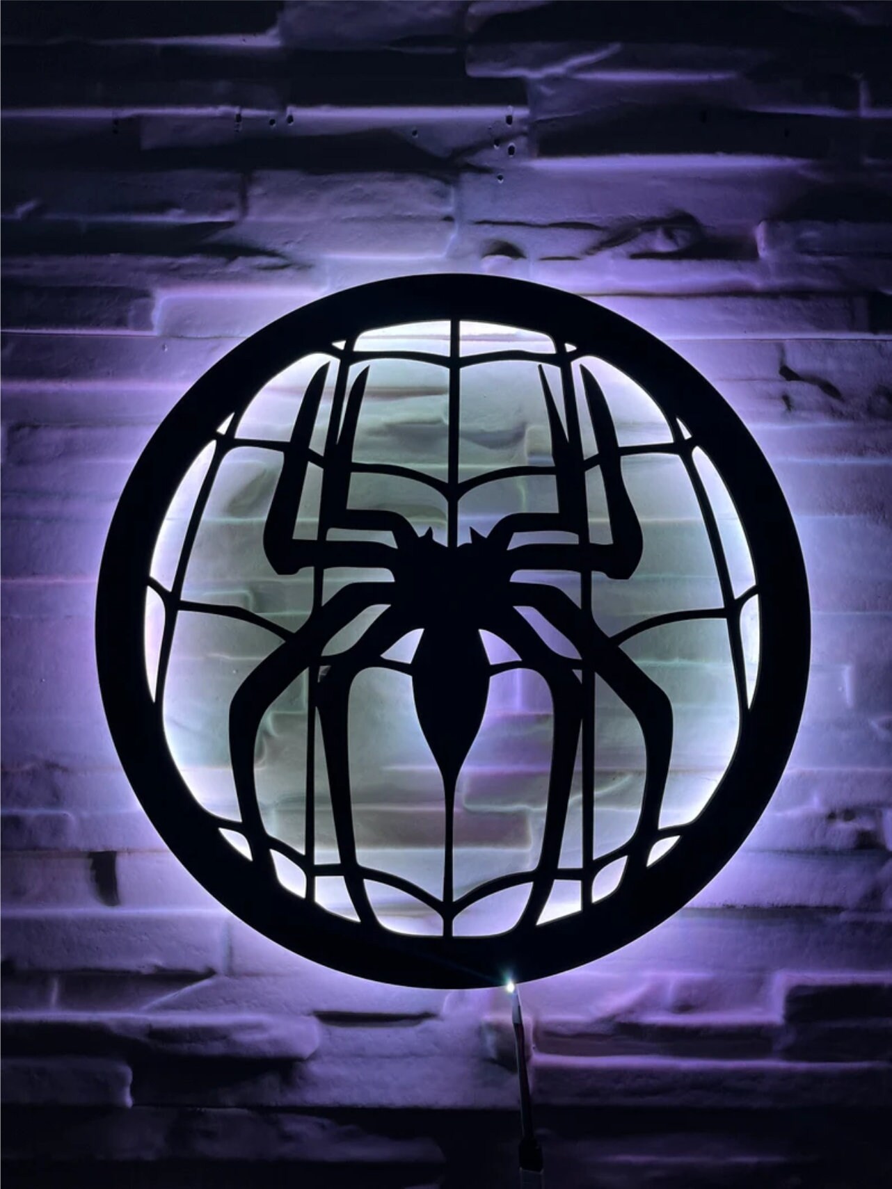 Avengers Spiderman Led Sign Marvel Logo Wall Decor Gift for - Etsy