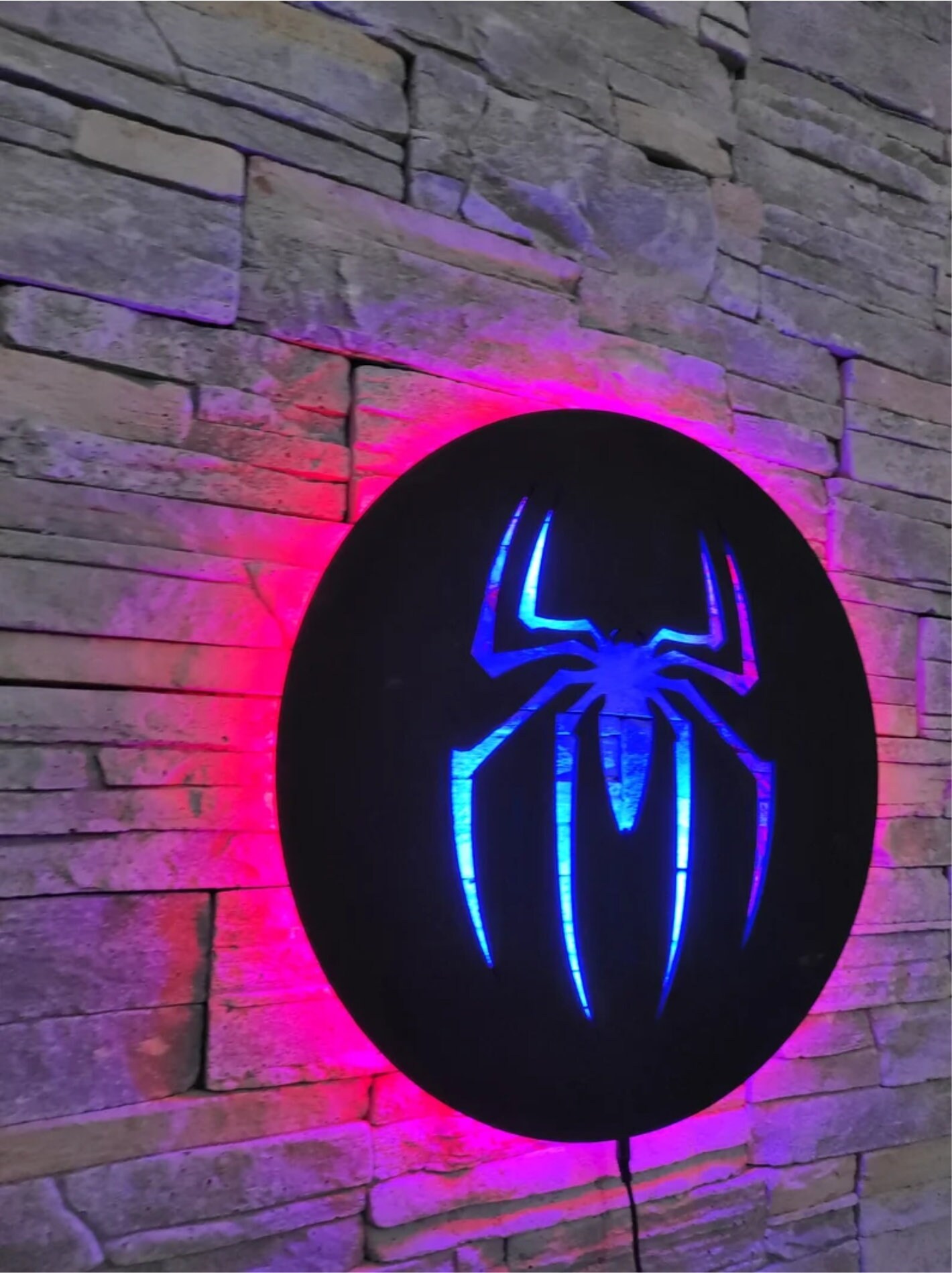 Avengers Spiderman Led Sign Marvel Logo Wall Decor Gift for ...