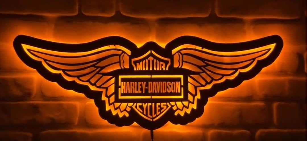 Harley Davidson Led Sign, Motorcycle Neon Sign, Motor Lover ...