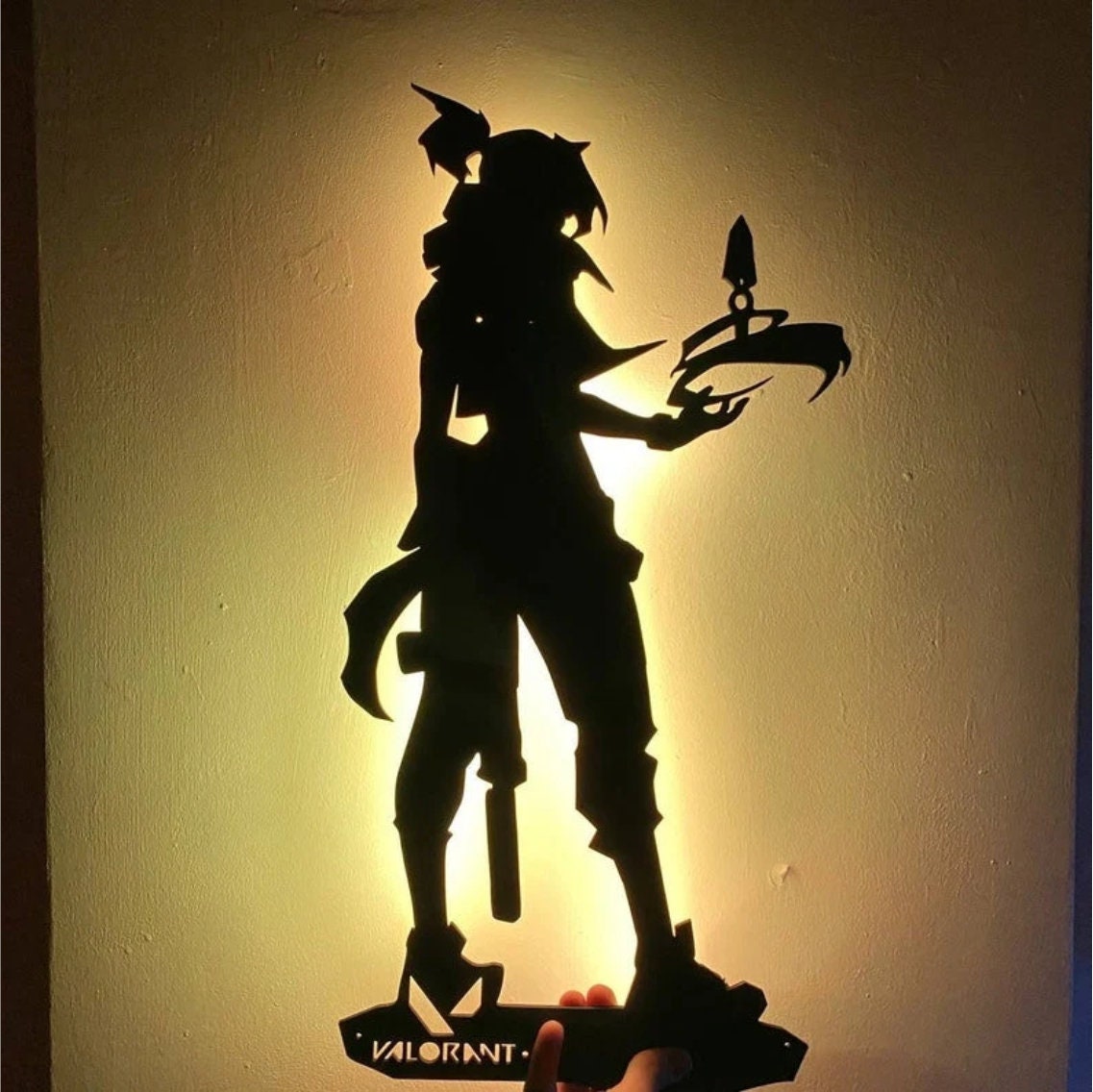 Valorant Jett Led Sign, Wall Decor, Game Room Decor, House Gift, LED ...