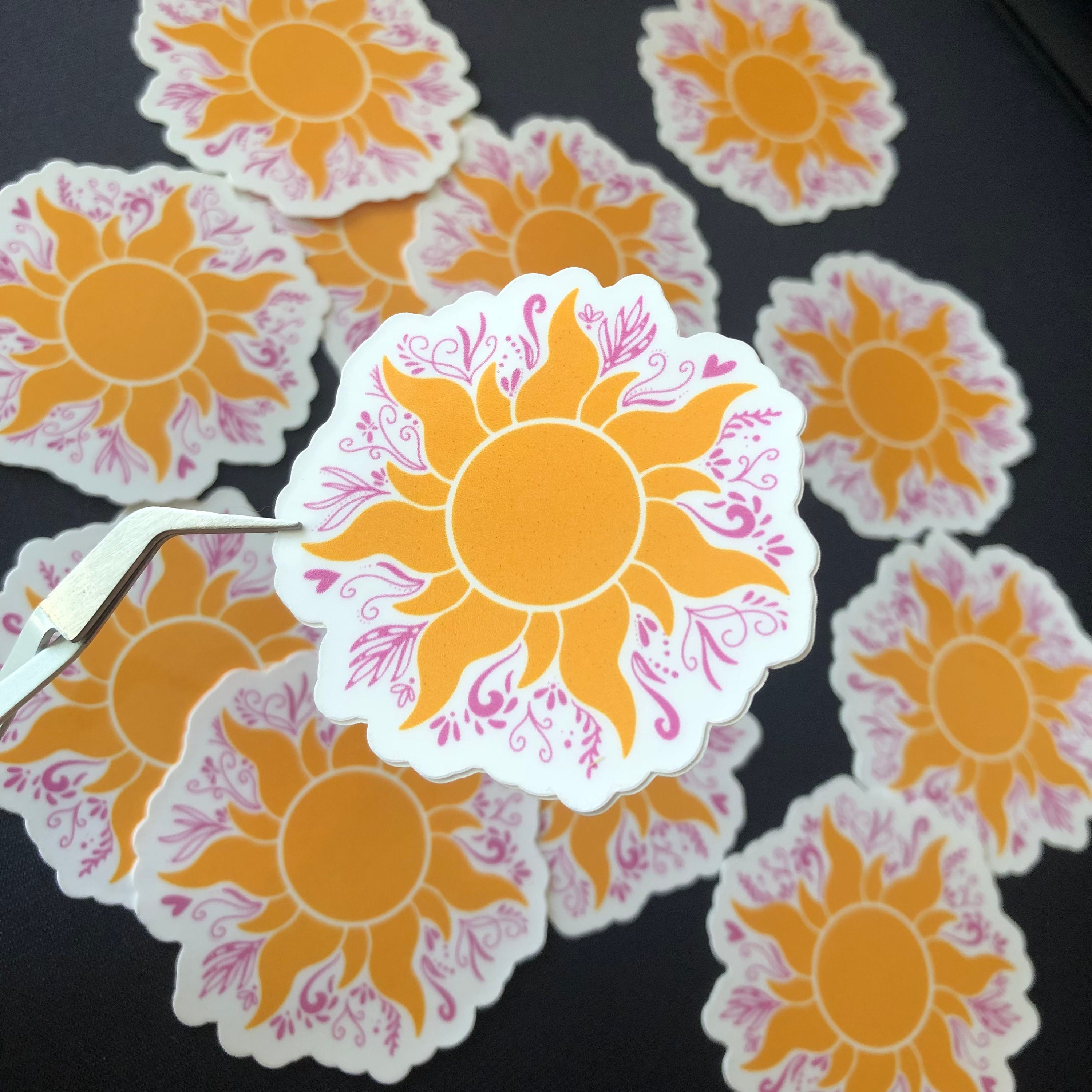 Tangled-inspired Sun Die Cut Vinyl Sticker Water Resistant - Etsy
