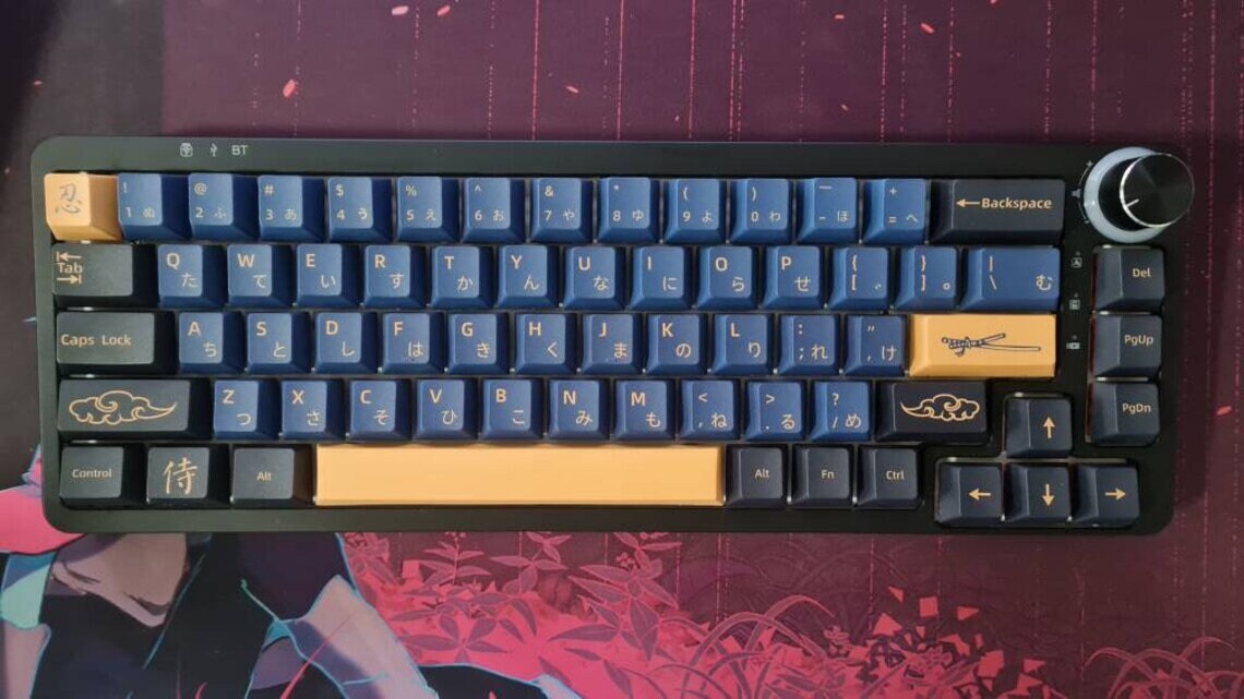 Custom TM680 Keyboard with Lubed Akko CS Radiant Red Switch Additional ...