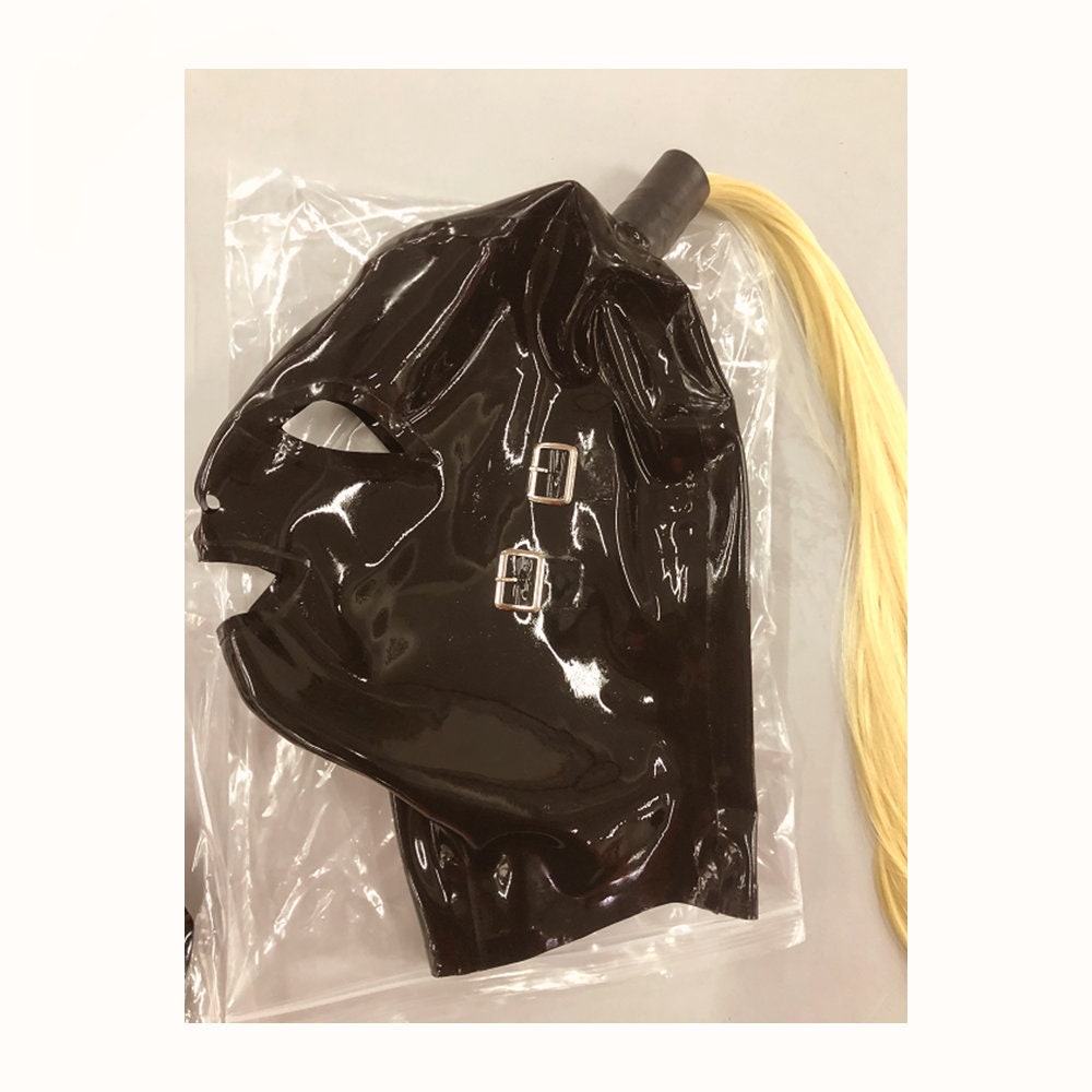 Headgear Latex Gag ® For Slaves Lockshop Etsy