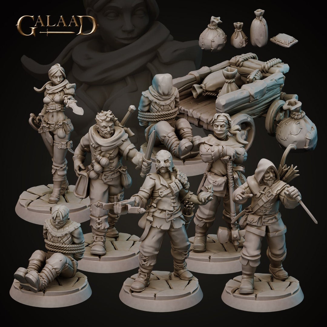 Characterful Npc's Bandit Family | Galaad Miniatures | DND | Roleplay ...