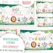 Party Animals Cupcake Toppers Favor Tags Happy Birthday Decoration ...