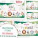 Editable Party Animals Welcome to the Zoo Sign Safari Animals Sign ...