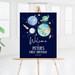 Editable Galaxy Space Birthday Welcome Sign 1st Birthday Boy Galaxy ...