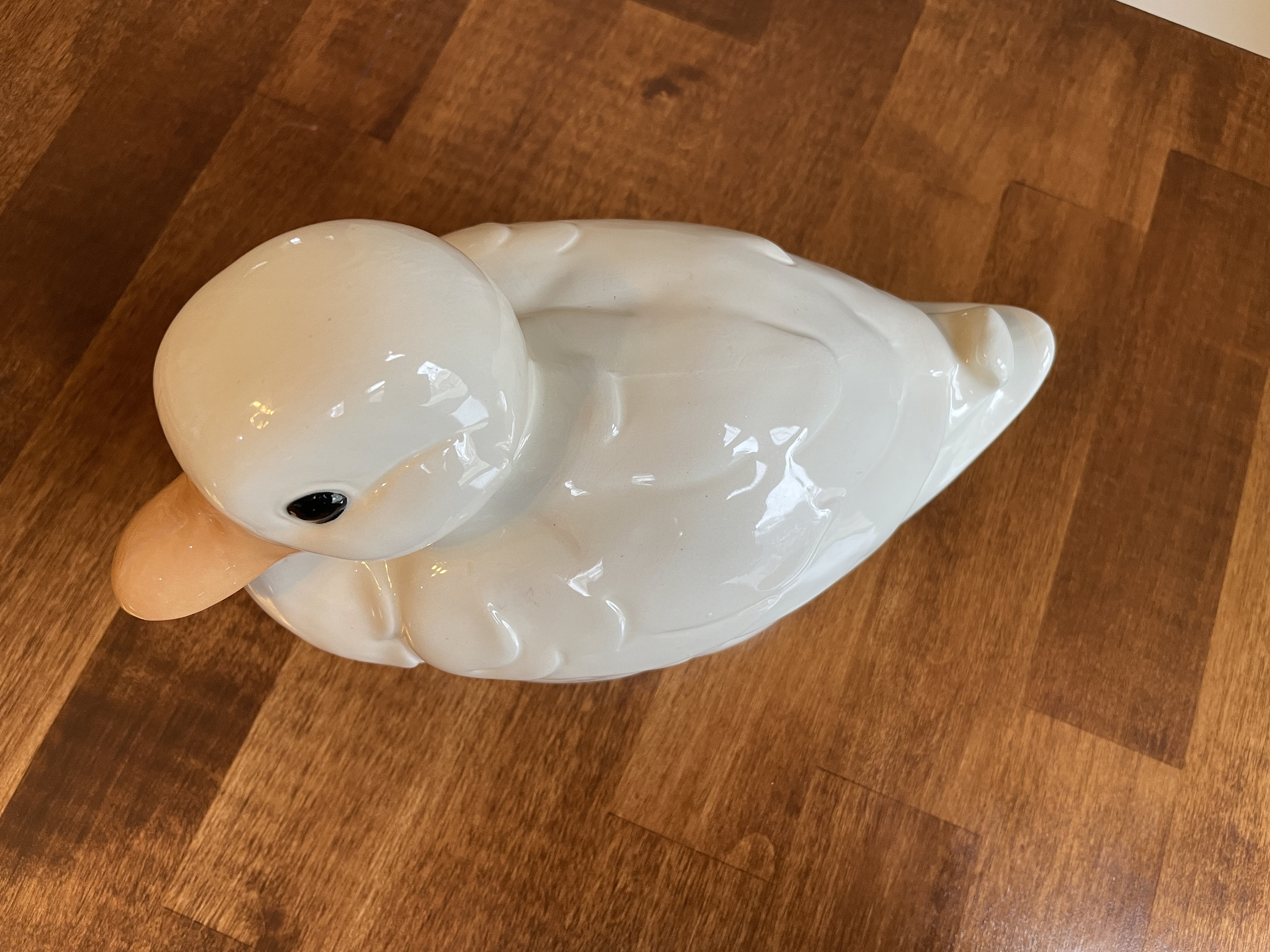 Vintage Ceramic White Duck - Etsy