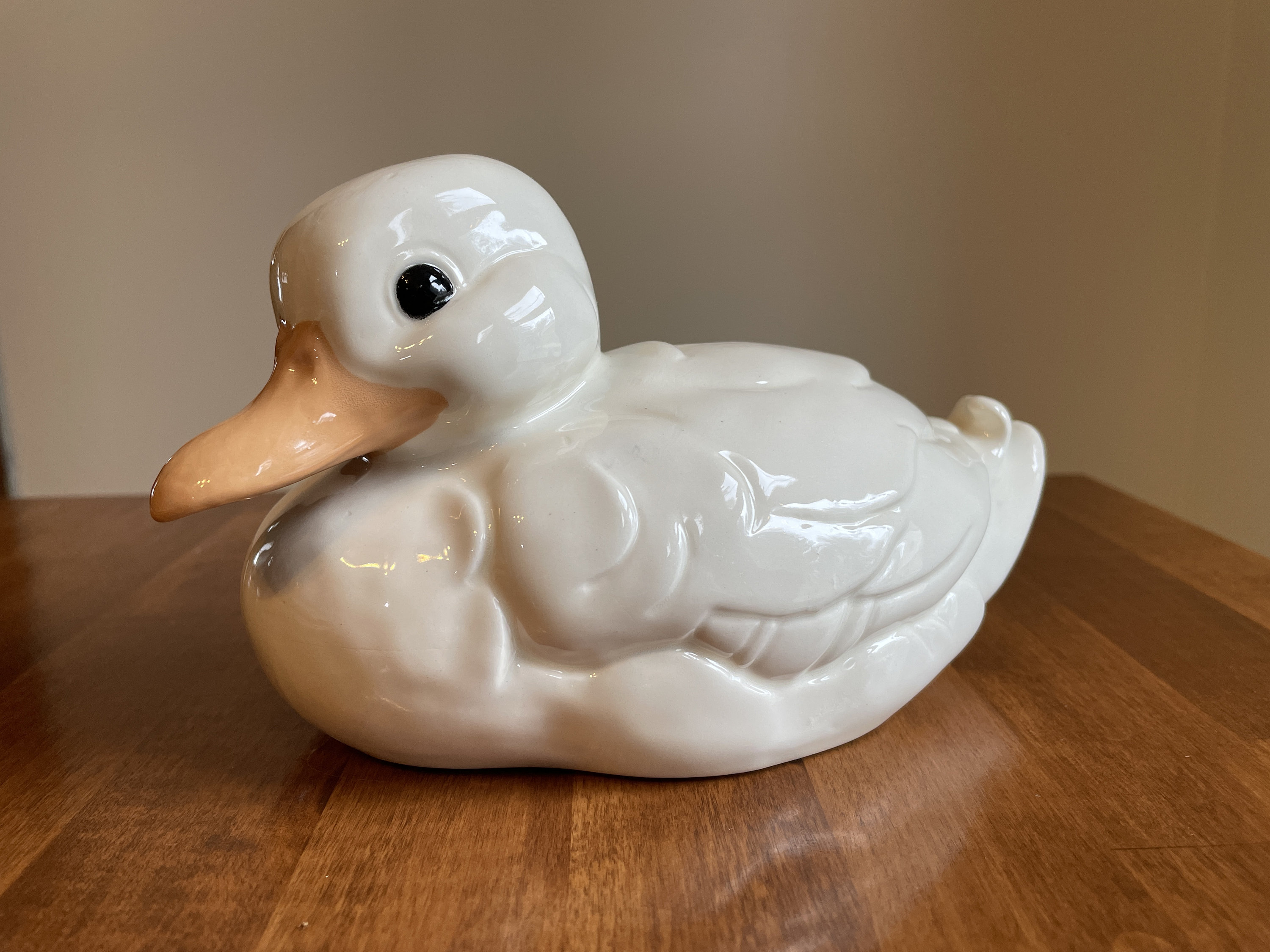 Vintage Ceramic White Duck - Etsy