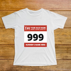 Customizable Race Bib Template • Editable Running Bib (canva Template ...