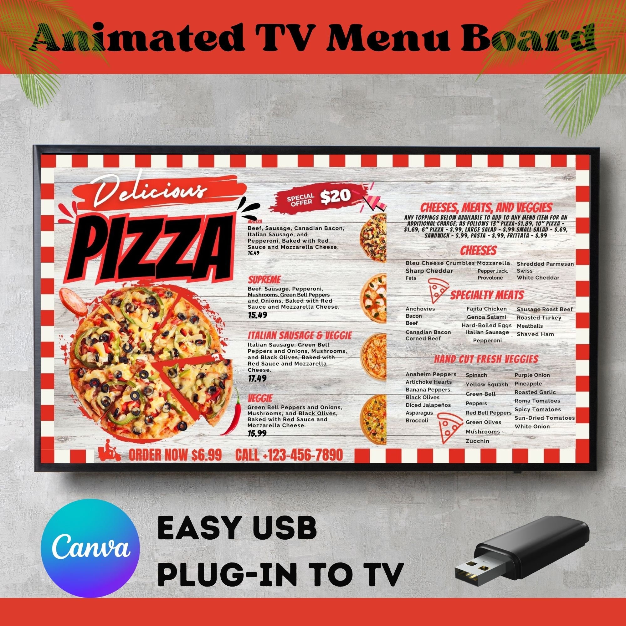 Tv Menu Board, Pizza Menu, Digital Menu Board, Restaurant's Menu ...
