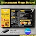 Restaurant TV Menu Board Template: Easy DIY Digital Display (canva) - Etsy