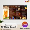 Bundle DIY TV Digital Menu Board Screen Takeout Template for Restaurant ...