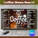 Coffee Menu Board, Easy DIY Digital Menu Board, Cafe Menu, Tv Menu ...