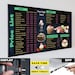 Digital TV Menu Board Template: Restaurant, Take Out (canva Editable ...