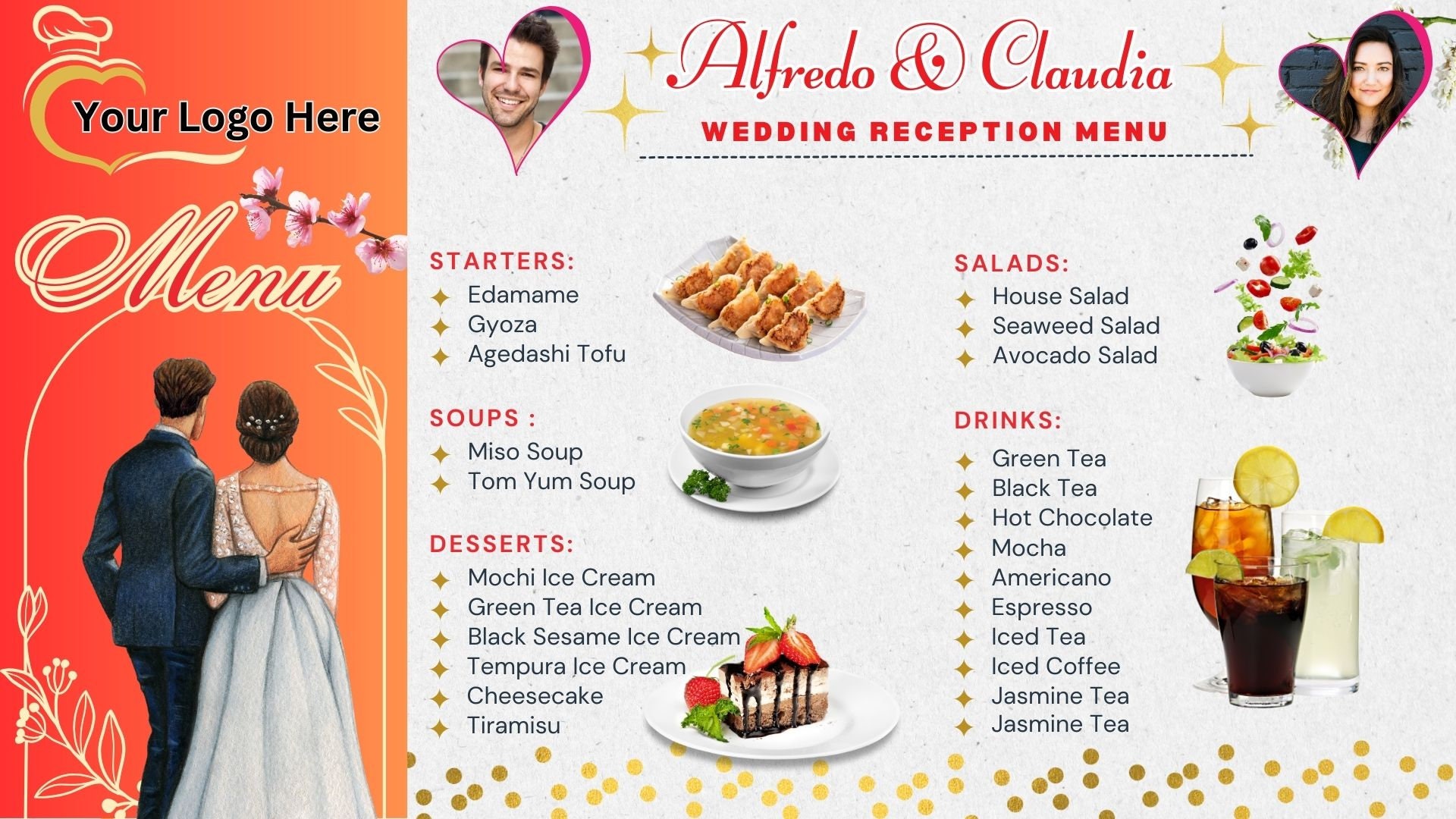 Wedding reception food menu 60 photos - Astyledwedding.com