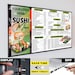 Sushi Menu Board, Tv Menu Board, Sushi Menu Design Ideas, Sushi Shop ...