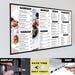 DIY Digital Menu Board Template – Editable Canva Design for Restaurant ...