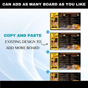 Bento Box Menu Canva Template: Digital Menu Board With Prices, Ideas ...