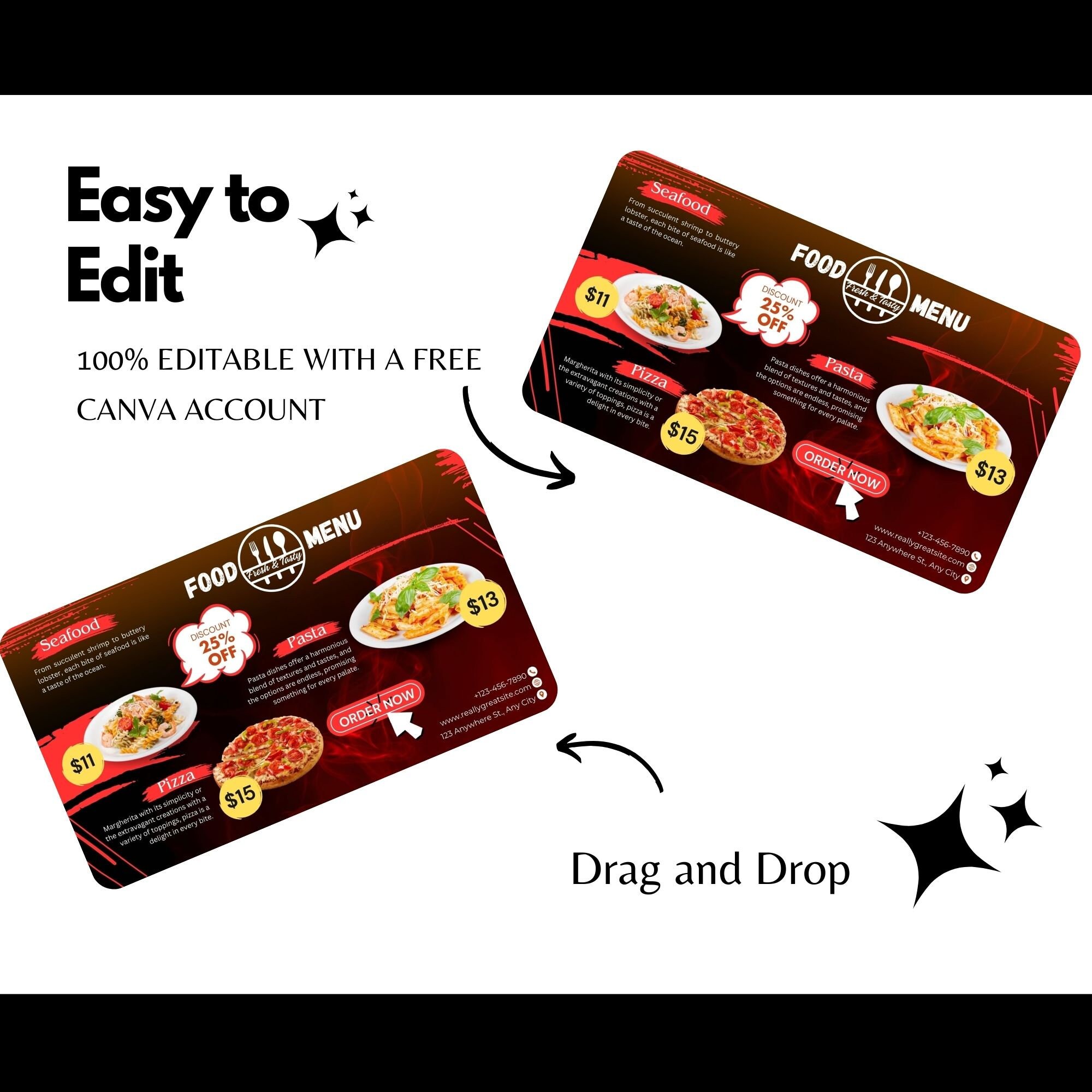 Animated Digital Menu Board, Modernize Your Restaurant's Menu Display ...