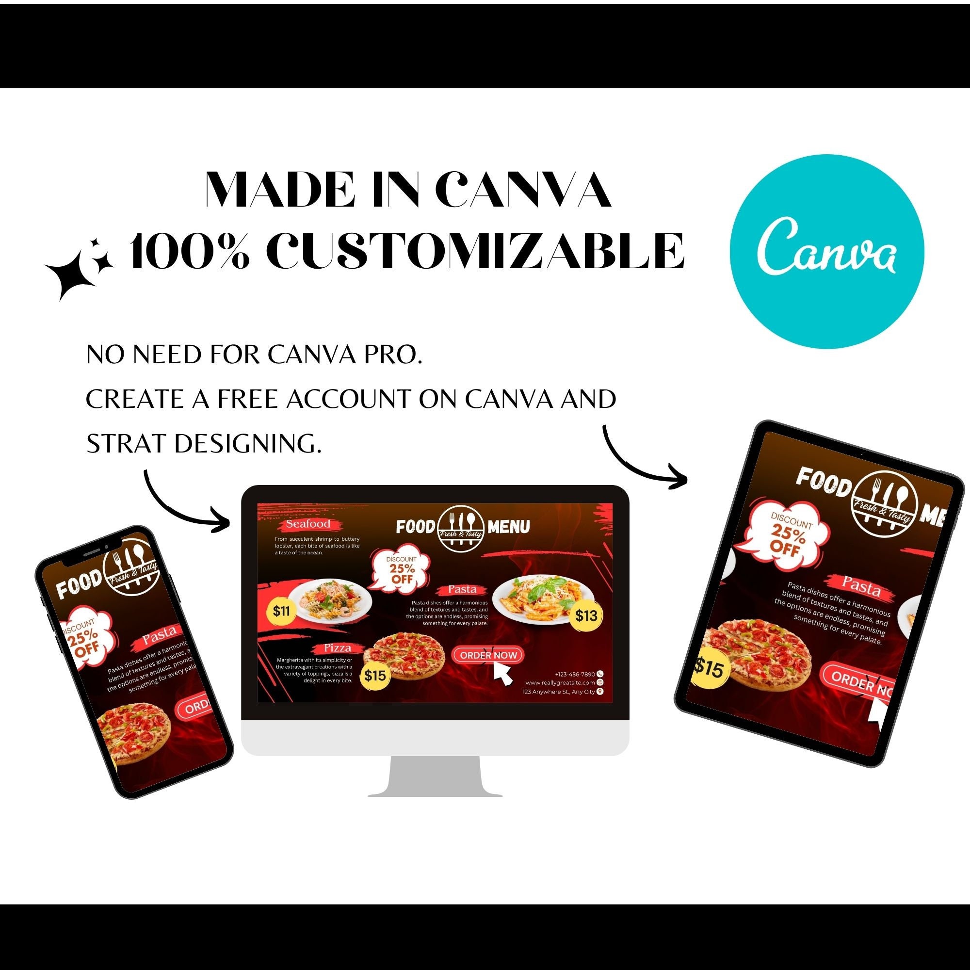 Animated Digital Menu Board, Modernize Your Restaurant's Menu Display ...