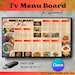 Restaurant TV Menu Board Template: Editable Digital Signage - Etsy