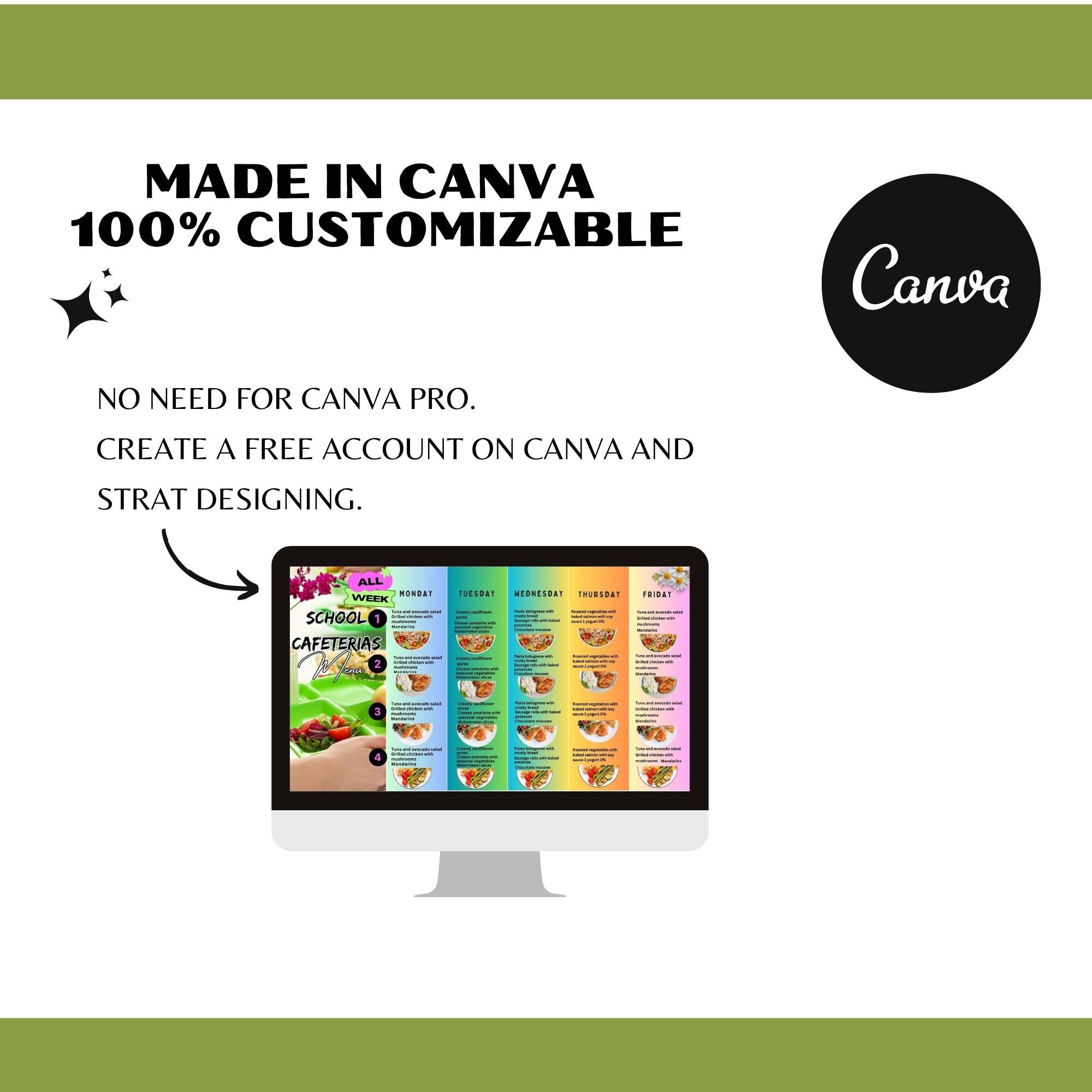 Scool Cafeteria Menu Board, TV Menu Board, Menu Design Ideas, Menu ...