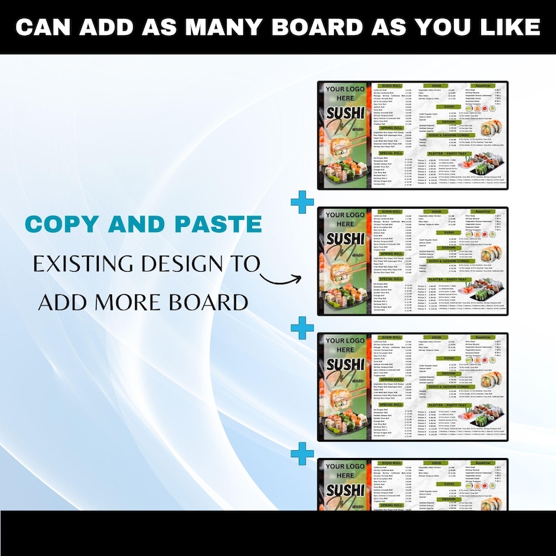 Sushi Menu Board, Tv Menu Board, Sushi Menu Design Ideas, Sushi Shop ...