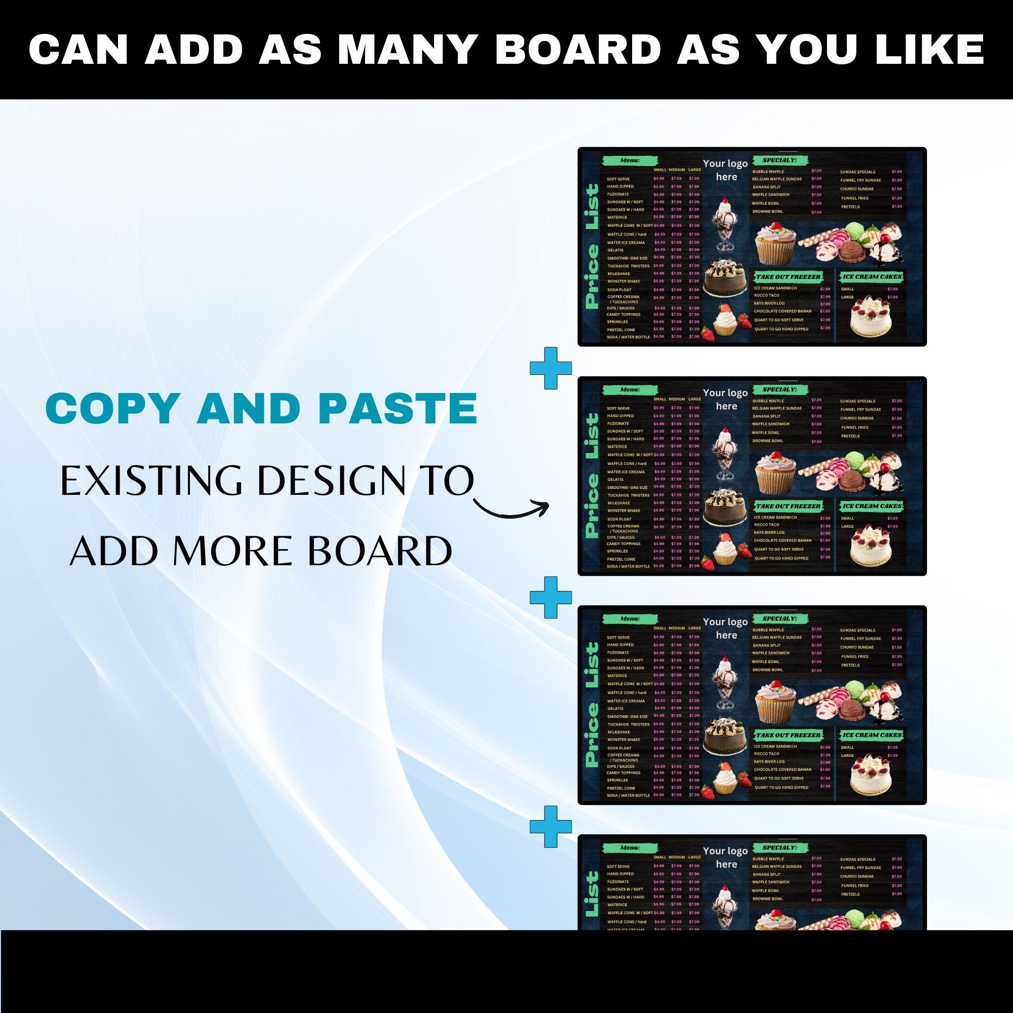 Digital TV Menu Board Template: Restaurant, Take Out (canva Editable ...