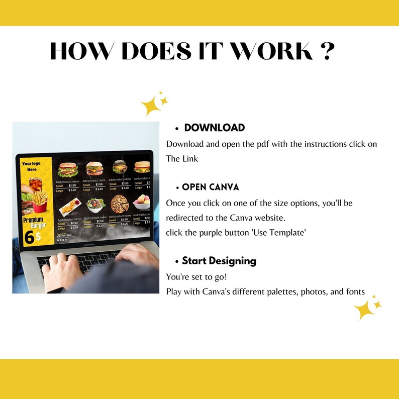 Modern Tv Menu Board for Restaurant Pizza Menu TV Menu Board - Etsy