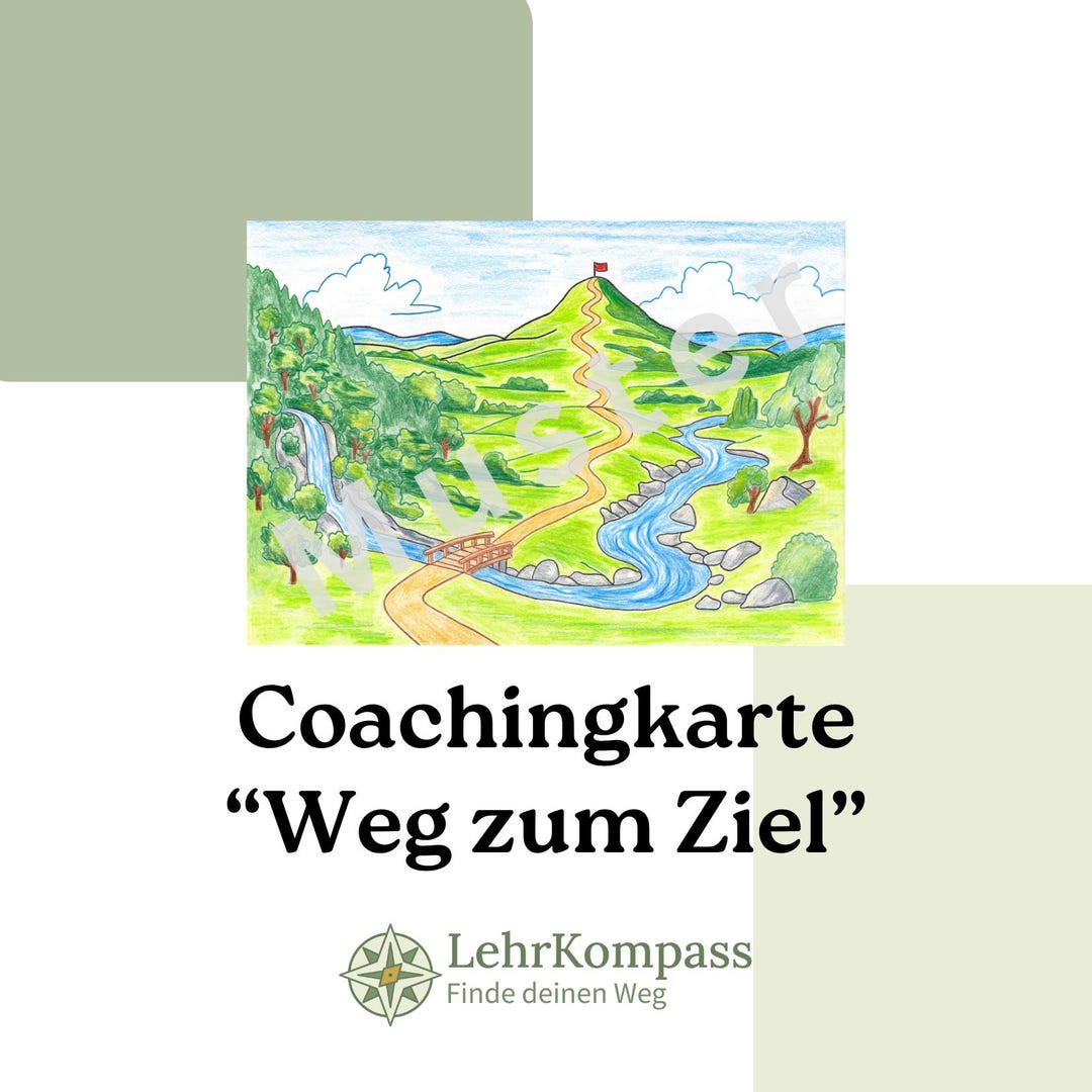 Hand-drawn Coaching Map "path to Goal" PDF/PNG | Visualization for Goal ...