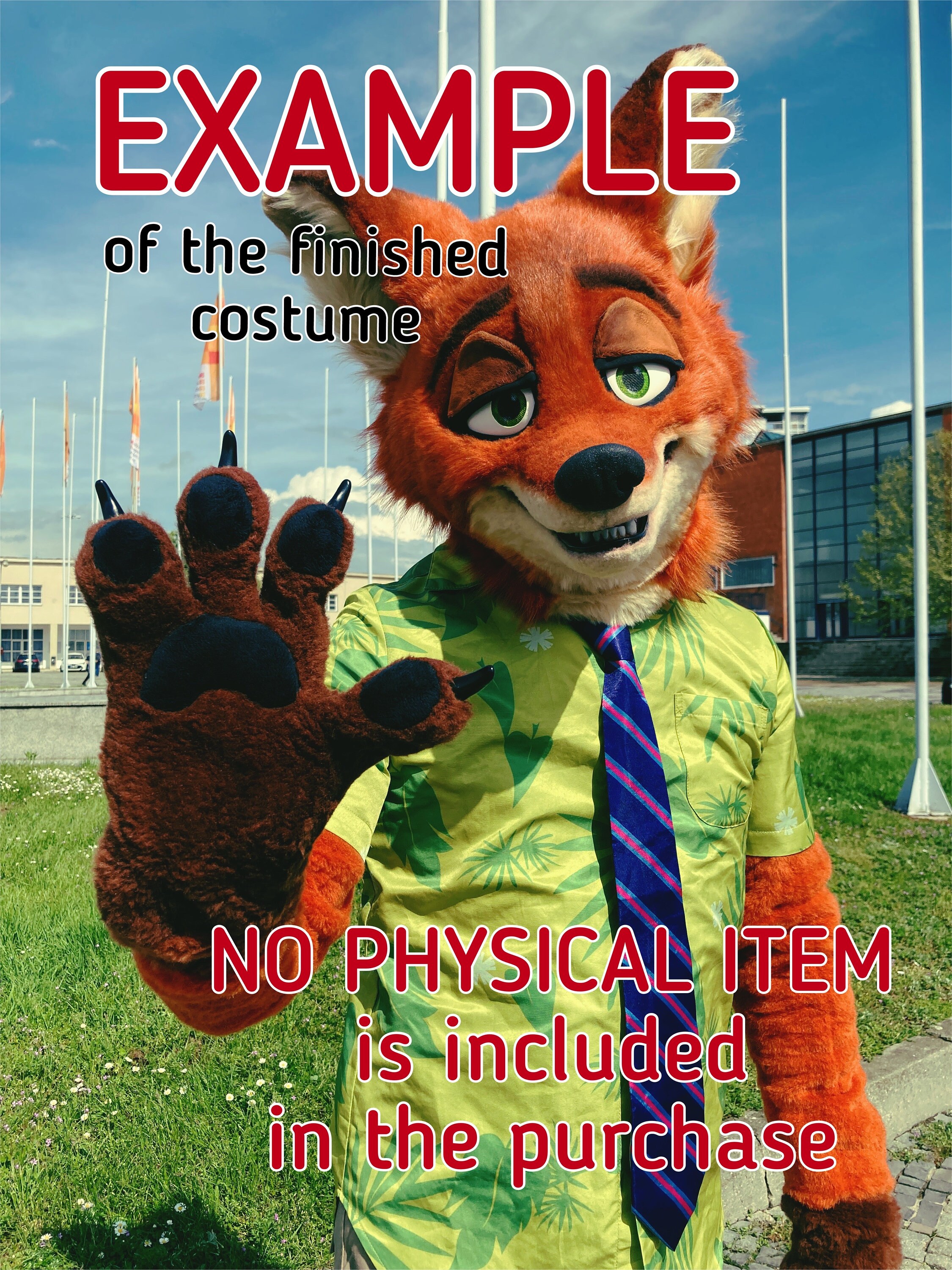 DIY Toony Slim Four Fingered Fox Paw PDF Pattern / Ideal for a Canine ...