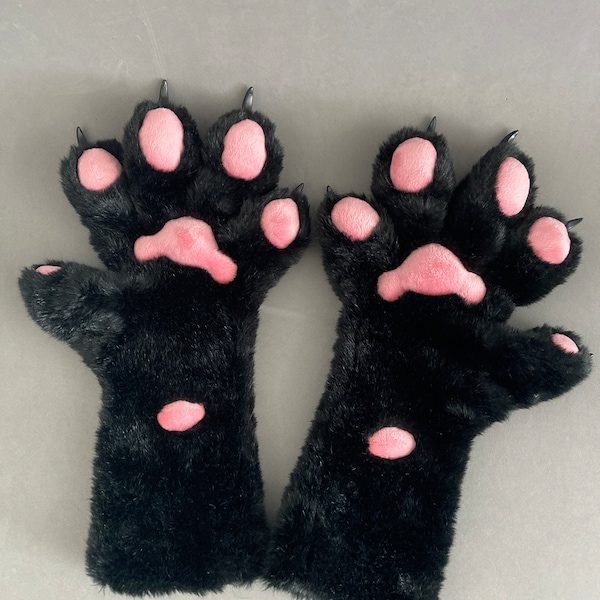 Black Realistic Paws - Etsy