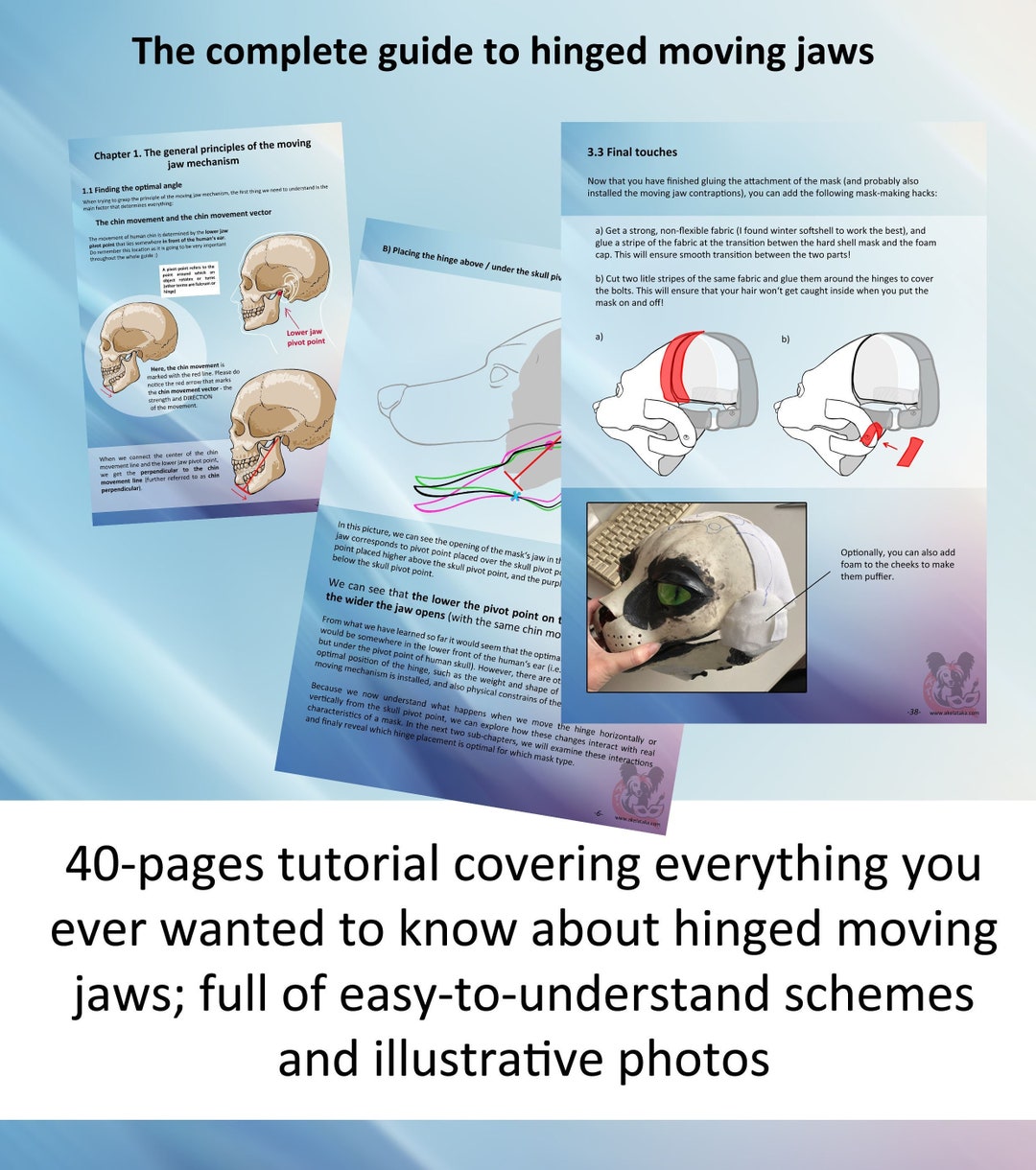 Tutorial Pattern the Complete Guide to Hinged Moving Jaws - Etsy Australia